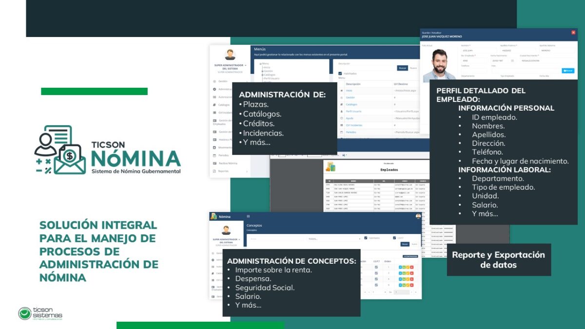 Nómina RH – Sistemas Ticson